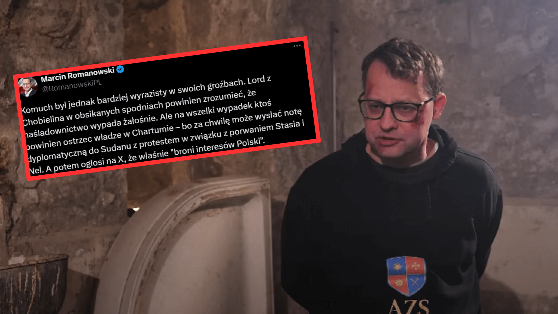 Romanowski bredzi na całego! Dziwaczny wpis po zaczepce Sikorskiego. „W ...