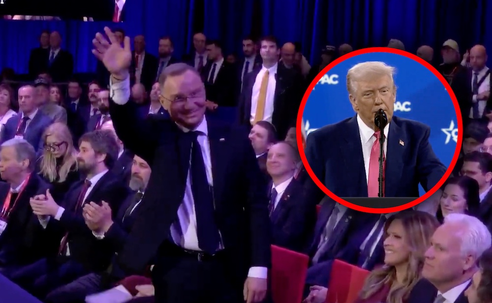 Duda czekał, czekał, a Trump nie przychodził. W końcu idol PiS przybył ...