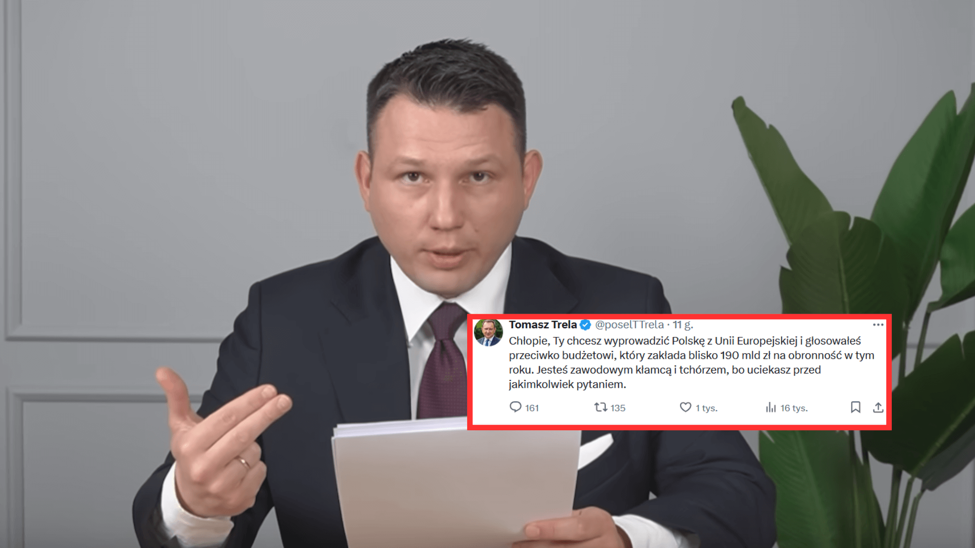 Dochodziła 23.00, gdy Mentzen zamieścił TEN wpis. I awantura! "Chłopie ...