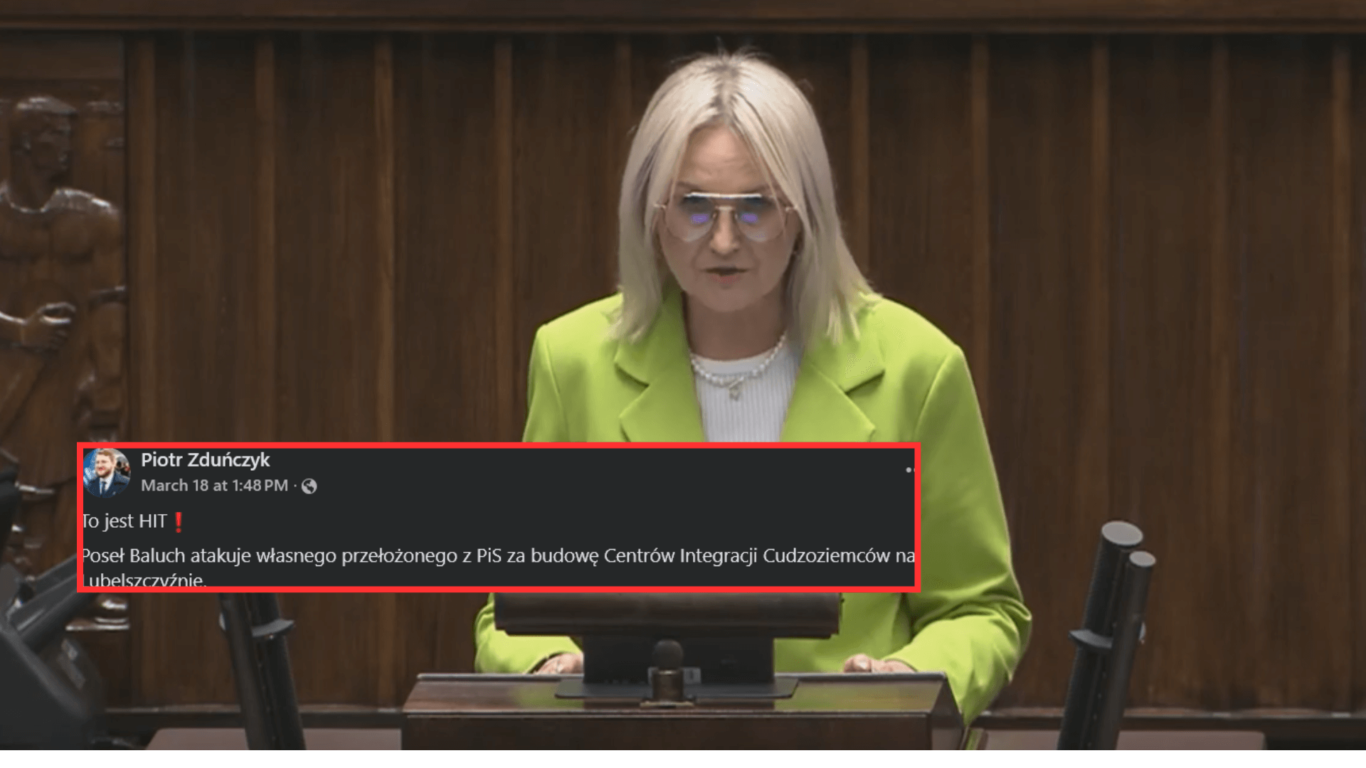 Kompromitacja posłanki PiS. Chciała przyłożyć rządowi, a przyłożyła ...